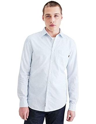 Dockers Original Shirt Slim Slim Aquatic Bel Air Blue L