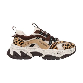 Steve Madden Leopard Print Platform Sneakers - - Shoes - Damen - Braun - 37 EU