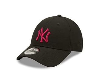 New Era Basecap NY Logo Accessoire Hut Kappe Cap New York Yankees Schwarz Pink MLB Fanprodukt - One-Size