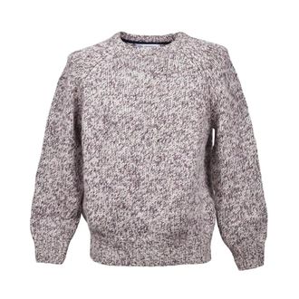 Brunello Cucinelli Homme, Pulls, Multicolore, Taille: L Pull en laine avec poignets c&ocirc;tel&eacute;s