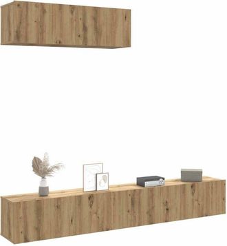 vidaXL Vidaxl - Meubles tv muraux 3 pcs ch&ecirc;ne artisanal 100x30x30 cm