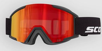 Scott Shield Pro Junior Black Kids Goggle red chrome s3