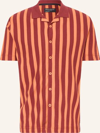 Marc O'Polo Marc Opolo Resorthemd Regular Fit Aus Jersey rot
