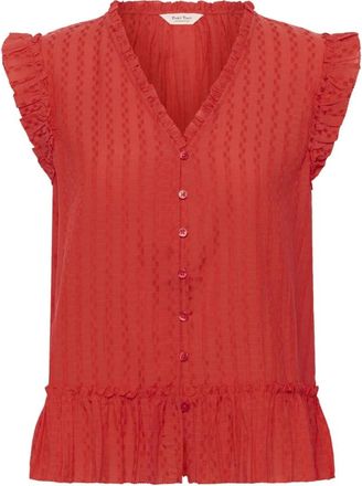 Part Two Femme, Blouses et Chemises, Rouge, Taille: 40 FR Blouses