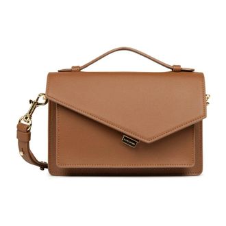 Lancaster Elegante Klapphandtasche mit Verschluss - - Bags - Damen - Braun - ONE SIZE