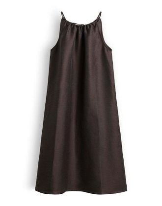 OPUS Tr&auml;gerkleid WIDALA LINEN mit Leinenstruktur Schmale Tr&auml;ger und Kordel f&uuml;r leichte Sommerlooks