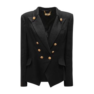 Elisabetta Franchi Damen, Jacken, Schwarzk, XLGr&ouml;&szlig;e