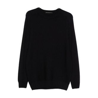 low brand Rundhals-Strickware - - Knitwear - Herren - Schwarzk - M