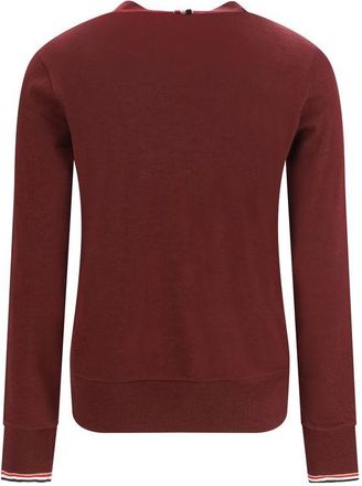 Thom Browne Merino Wool Cardigan - Bordeaux