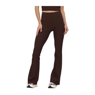 Bj&ouml;rn Borg Studio Rippstrick Schlag-Leggings Regular - - Trousers - Damen - Braun - S