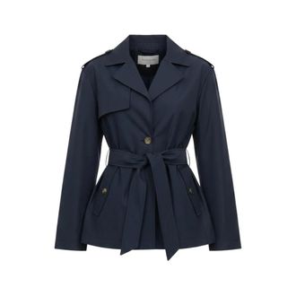 Caf&egrave;noir Technischer Trenchcoat - - Coats - Damen - Blau - L