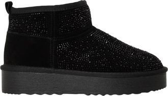 Steve Madden Clydes Stiefel f&uuml;r Damen, Wildleder, Plattform-Absatz (Schwarz)