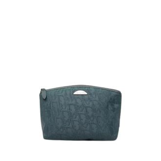 Dior Pre-owned Canvas Pouch - - Pre-owned - Damen - Blau - ONE SIZE
