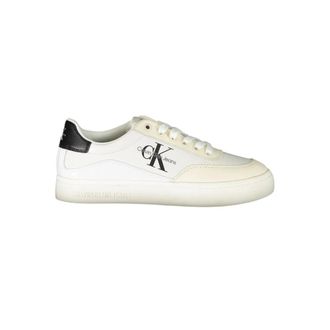 Calvin Klein Chic Schn&uuml;r-Sneakers mit Kontrastdetails - - Shoes - Damen - Wei&szlig; - 38 EU