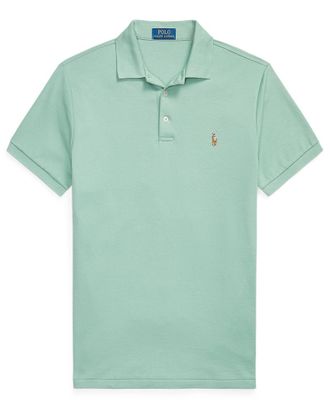 Ralph Lauren Softes Jersey-Poloshirt mit Pony-Stickerei, Custom Slim Fit in
