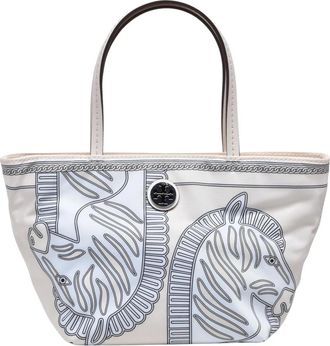 Tory Burch Femme, Sacs, Blanc, Taille: ONE Size Nylon Printed Tote
