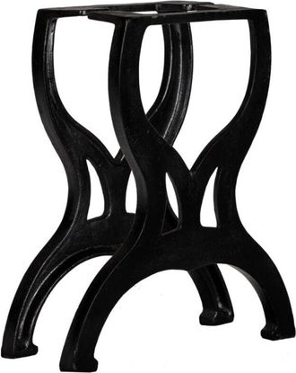 vidaXL Pied de banc 2 pcs Cadre en X Fonte