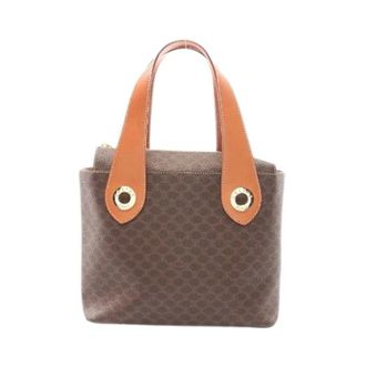 Celine Pre-owned Macadam Coated Canvas Handbag - - Pre-owned - Damen - Braun - ONE SIZE