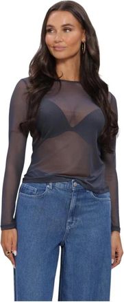 Moss Copenhagen Mschjanie Illenora Top - - Tops - Damen - Grau - M/L