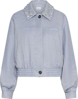 Marella Femme, Vestes, Bleu, Taille: 36 FR Mllvirgola Denim Jacket