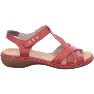 Rieker Femme, Chaussures, Rouge, Taille: 40 EU Sandales rouges pour femmes, &eacute;l&eacute;gantes et confortables