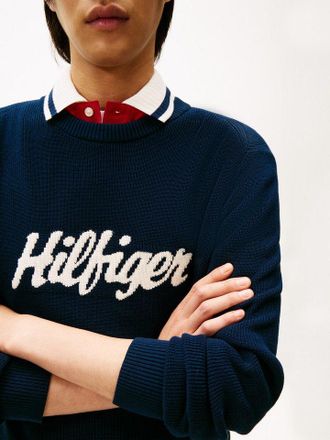 Tommy Hilfiger Rundhalspullover SEASONAL GRAPHIC COTTON