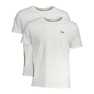 Fila Homme, Tops, Blanc, Taille: 3XL Brod Double Pack T-Shirt