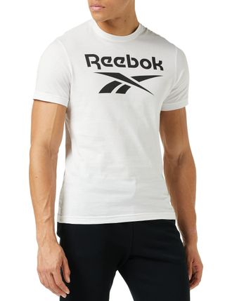 Reebok Herren Ri Big Logo Tee T-Shirts, weiß, XS