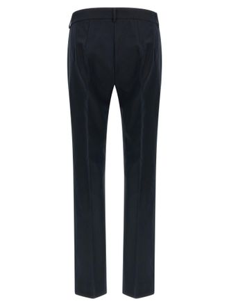 Max Mara Womens Blue Cotton Flared Pants