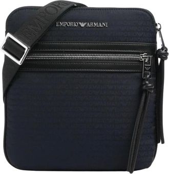 Emporio Armani Homme, Sacs, Bleu, Taille: ONE Size Sac bandouli&egrave;re Monogram
