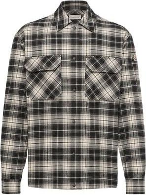 Moncler Chemise droite boutonn&eacute;e &agrave; carreaux