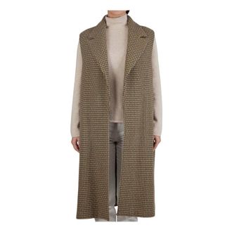 Kiton Texturierter Kaschmir-Mantel - - Jackets - Damen - Braun - S
