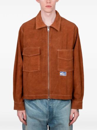 Story mfg. Rei&szlig;verschlussjacke mit 555 Taschen - Braun