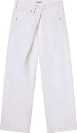 A Gold E Femme, Jeans, Blanc, Taille: W28 Wide Jeans