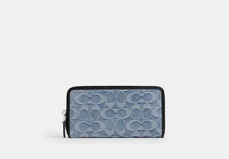 Coach Akkordeon-Portemonnaie Aus Loved-Signature-Denim