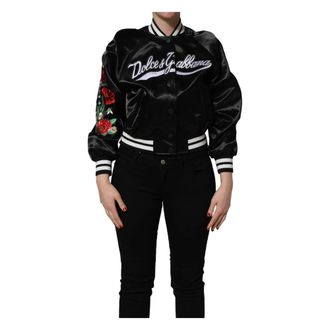 Dolce & Gabbana Blouson Jacke - - Jackets - Damen - Schwarzk - S