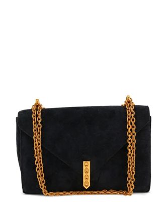 Herm&egrave;s 1980 Alcazar Schultertasche mit Kette - Schwarz