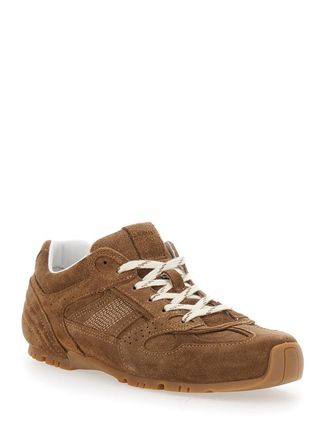 Alohas Womens Low Top Sneaker Tb.56 Brown Suede Cow Leather Trainers