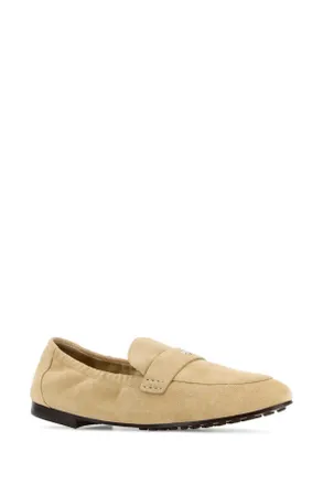 Tory Burch Womens Sand Suede Ballet Loafers Praline Mocassini