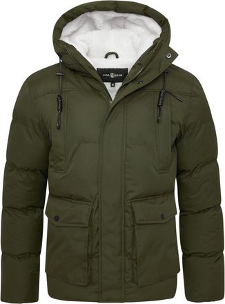 SOULSTAR Herren warme Winterjacke mit Kapuze Teddyfell Gef&uuml;tterte Steppjacke Outdoorjacke Pufferjacke Mens Jacket (DE/NL/SE/PL, Alphanumerisch, XXL, Regular, R