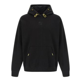 Fendi Cotton Sweatshirt - - Sweatshirts & Hoodies - Herren - Schwarzk - S