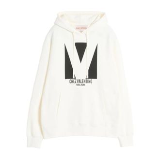 Valentino Chez Sweatshirt Ivory Kapuzenpullover - - Sweatshirts & Hoodies - Herren - Beige - XS