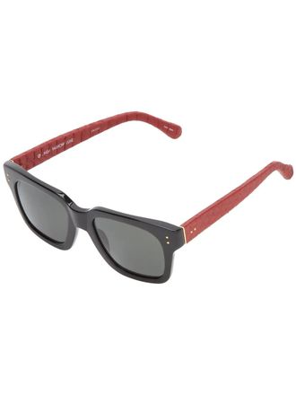 Linda Farrow squared bi-colour sunglasses - Schwarz
