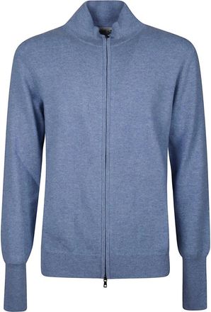 Ballantyne Homme, Pulls, Bleu, Taille: 3XL Gilet Cardigan Zipp&eacute; Uni