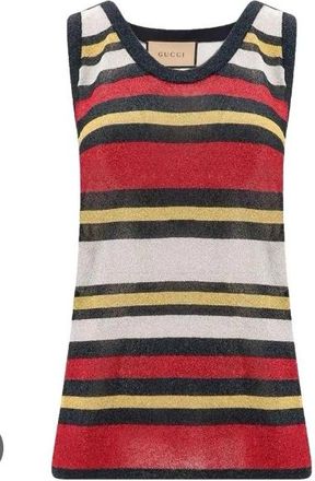 Gucci Metallic Knit Top Size XXS