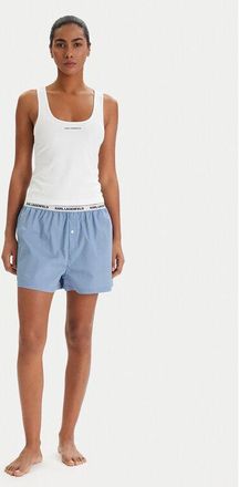 Karl Lagerfeld Pyjama B1W45008 Wei&szlig; Regular Fit