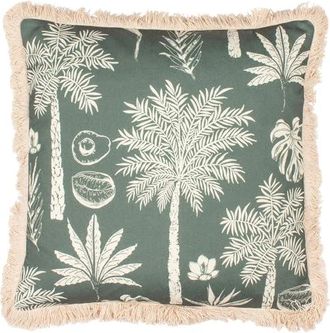 Riva Paoletti Colonial Palm Fransed Kissenbezug