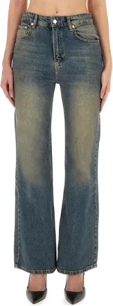 Moschino Flare Fit Denim Jeans - Blue