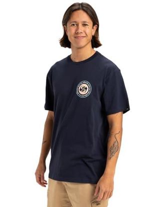 Quiksilver T-Shirt Manche Courtes Circle Back SS Homme Noir S