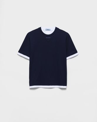 Prada T-Shirt aus Baumwoll-Jersey